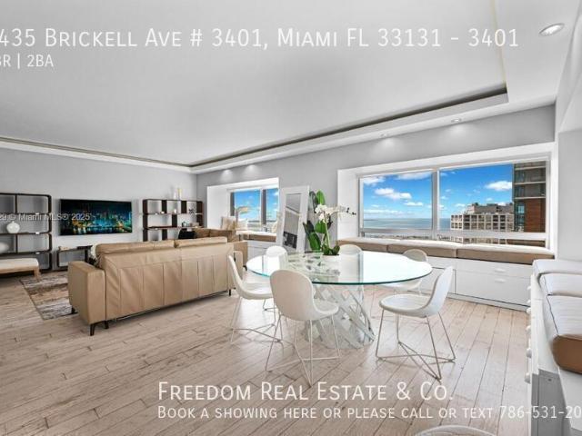 2 BR, 2 BA Apartment 1435 Brickell Ave # 3401, Miami FL 33131, Miami, FL 33131