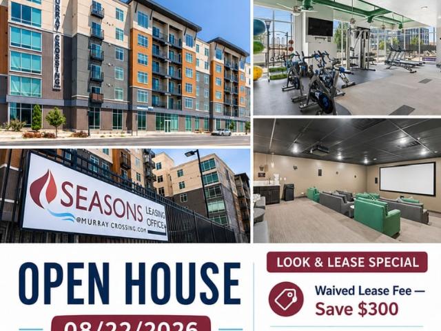 2 BR, 2 BA Apartment 196 W Vine Street Unit B525, Salt Lake City, UT 84107