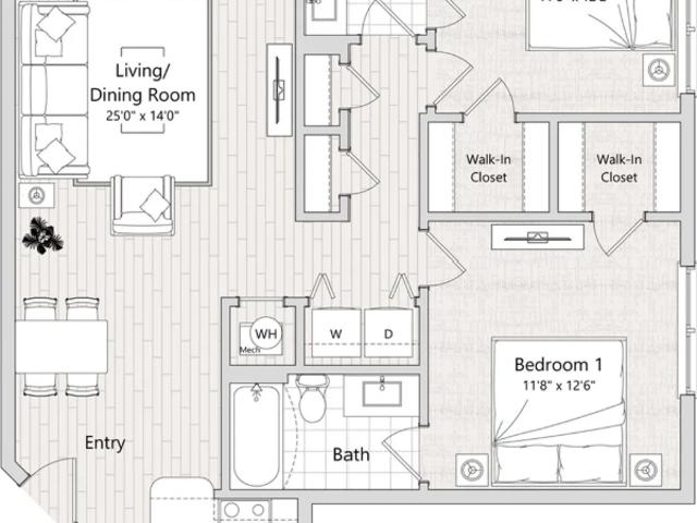 2 BR, 2 BA Apartment 103 E 28th Ter, Kansas City, MO 64108