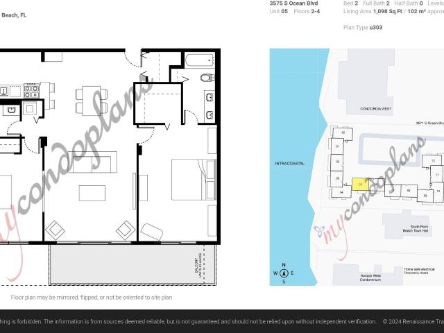2 BR, 2 BA Apartment 3575 South Ocean Boulevard, South Palm Beach, FL 33480