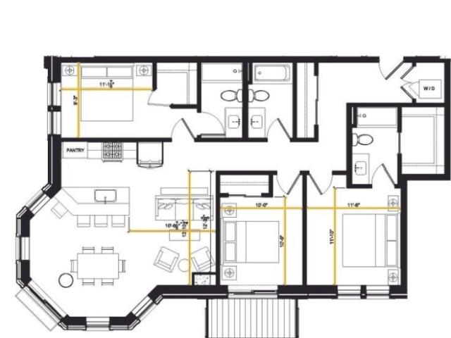 2 BR, 2 BA Apartment 300 East Lasalle Avenue Unit 521, South Bend, IN 46617