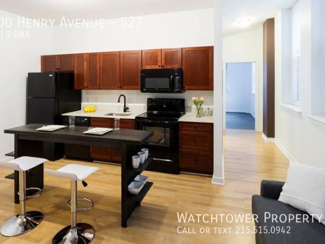 2 BR, 2 BA Apartment 3300 Henry Avenue, Philadelphia, PA 19129