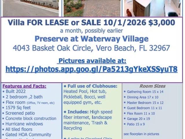 2 BR, 2 BA Apartment 4043 Basket Oak Circle, Vero Beach, FL 32967