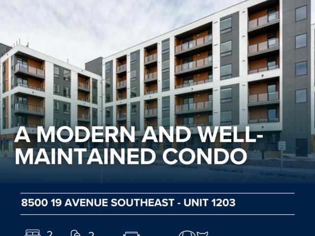2 BR, 2 BA Apartment 8500 19 Avenue Southeast 1202, Calgary, AB T2A 7W8