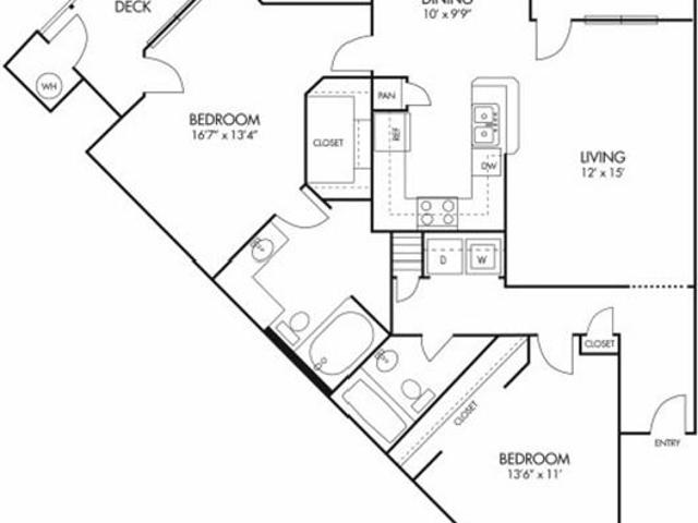 2 BR, 2 BA Apartment 8107 Mesa Dr, Austin, TX 78759
