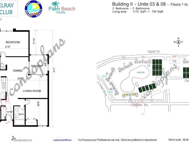2 BR, 2 BA Apartment 955 Dotterel Road, Delray Beach, FL 33444