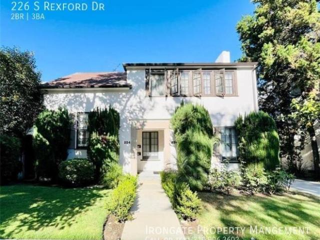 2 Br, 3 bath, Townhouse/Brownstone/RowHouse 226 S Rexford Dr