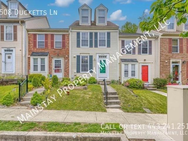 2 Br, 3 bath, Townhouse/Brownstone/RowHouse 6508 Ducketts Ln