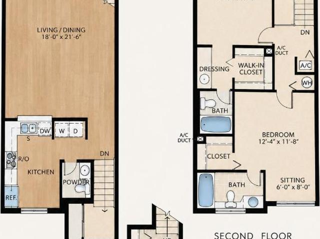 2 Br, 3 bath, Condo 281 W Park Dr