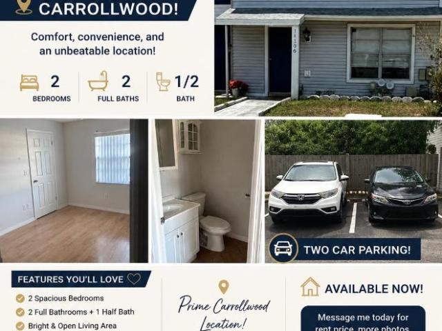 2 Br, 3 bath, Single Family 14106 Village View Dr