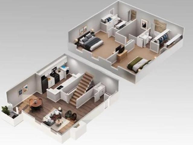 2 Br, 3 bath, Single Family 7058 W Gulf Bank Rd