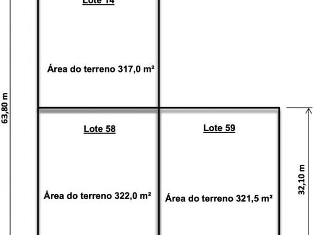 2 casas em 3 lotes