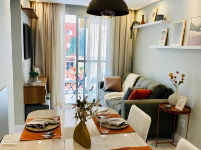 2 Dormitórios 45m PRONTO EMBU Vista Alegre vaga e terraço 300M da Regis minha casa minha vida