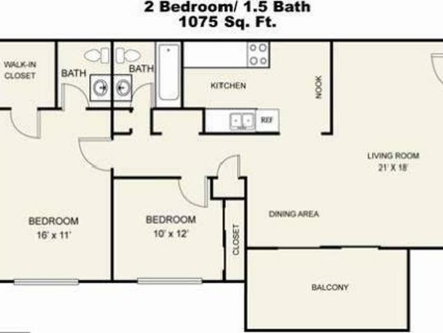 2br 1075ft² Total City Access To Rent in Raleigh, Wyoming