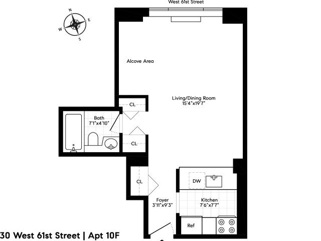 30 West 61st Street, Unit 10F | Compass