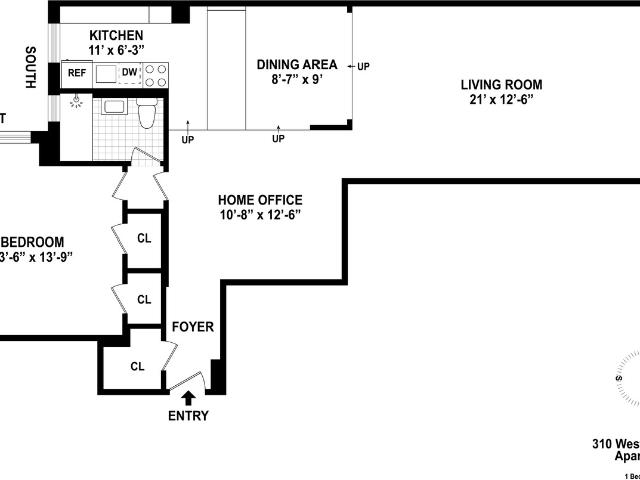310 West 55th Street, Unit 2D