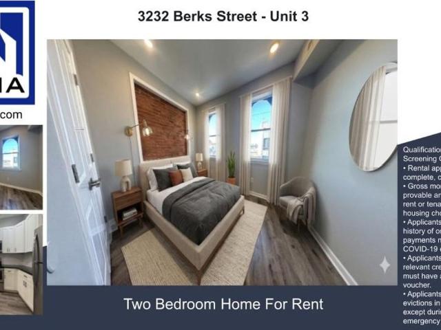 3232 Berks Street 2 Bedroom Apartment for Rent at 3232 W Berks St, Philadelphia, PA 19121 North Philadelphia West