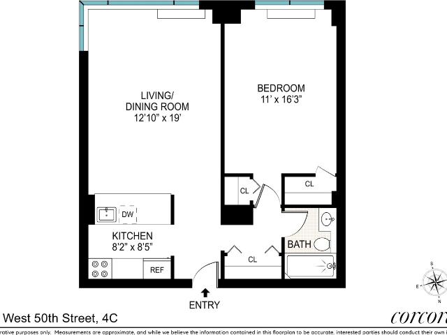 350 West 50th Street, Unit 4C | Compass