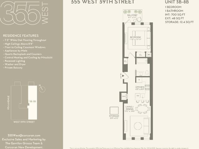 355 West 39th Street, Unit 8B