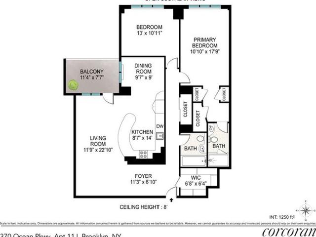 370 Ocean Pkwy Apt 11J, Brooklyn, NY 11218