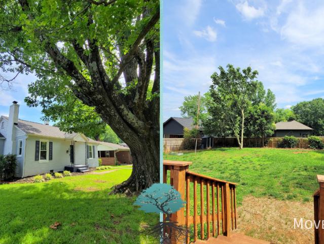 3819 Plainview Rd Charlotte, NC 28208 Huge Privacy Fenced Yard with Metal Planters