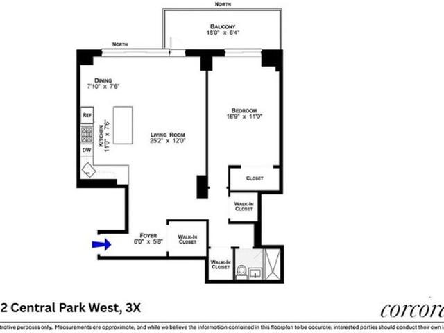 382 Central Park W Apt 3X, New York, NY 10025