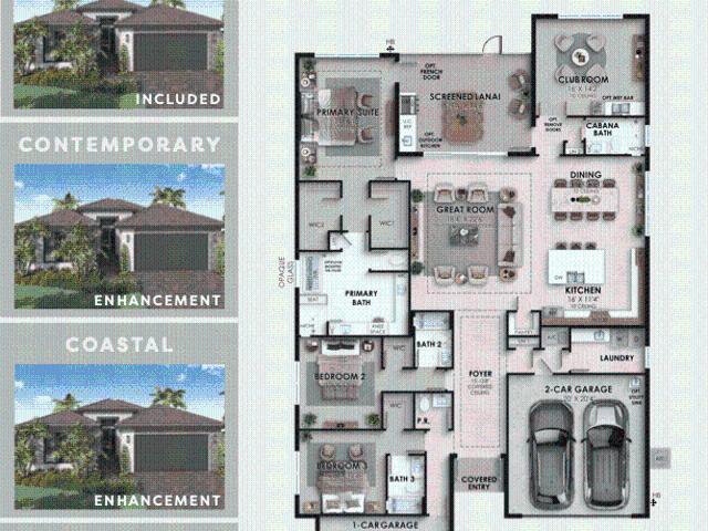 3 Bed, 4 Bath New Home plan in Port Saint Lucie, FL