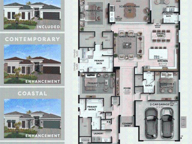 3 Bed, 4 Bath New Home plan in Port Saint Lucie, FL