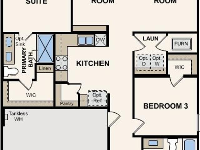 3 Bed, 2 Bath New Home plan in Texas City, TX