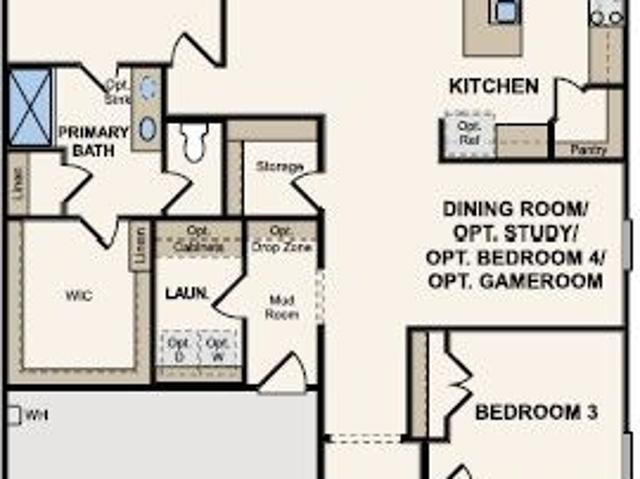 3 Bed, 2 Bath New Home plan in Texas City, TX