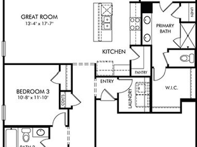 3 Bed, 2 Bath New Home plan in Wellford, SC
