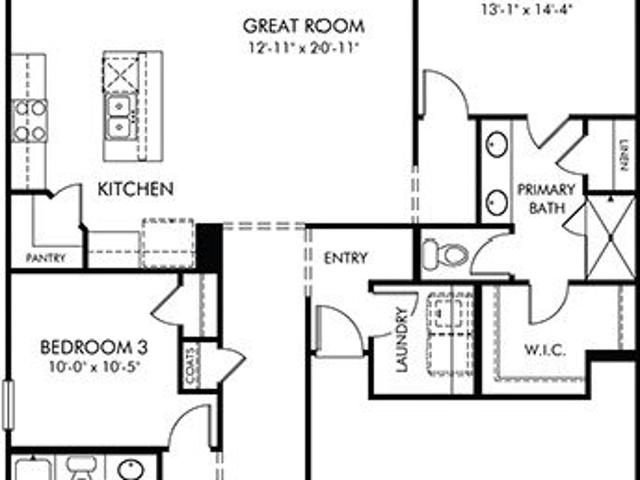 3 Bed, 2 Bath New Home plan in Anderson, SC