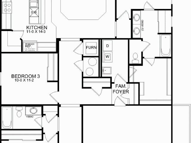 3 Bed, 2 Bath New Home plan in Ashville, OH