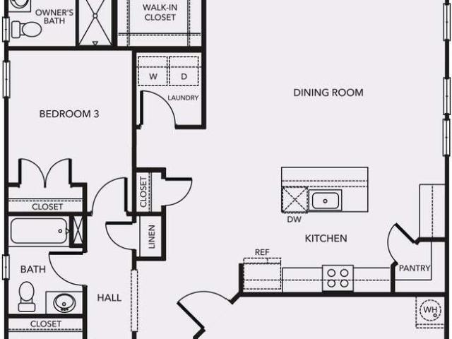 3 Bed, 2 Bath New Home plan in Calabash, NC