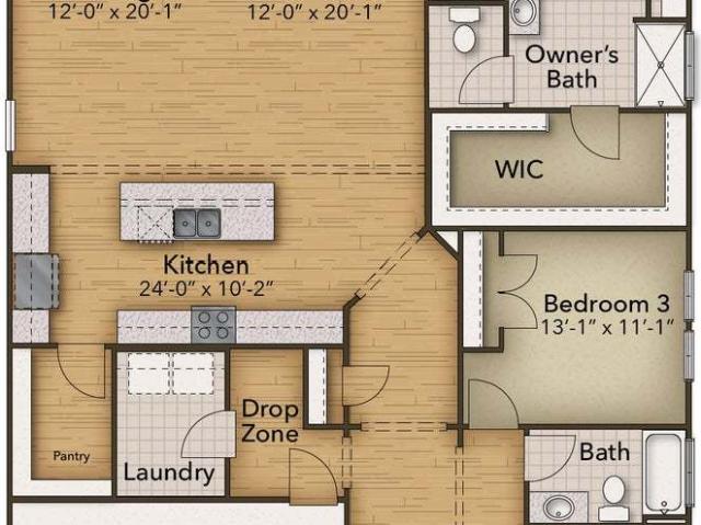 3 Bed, 2 Bath New Home plan in Calabash, NC