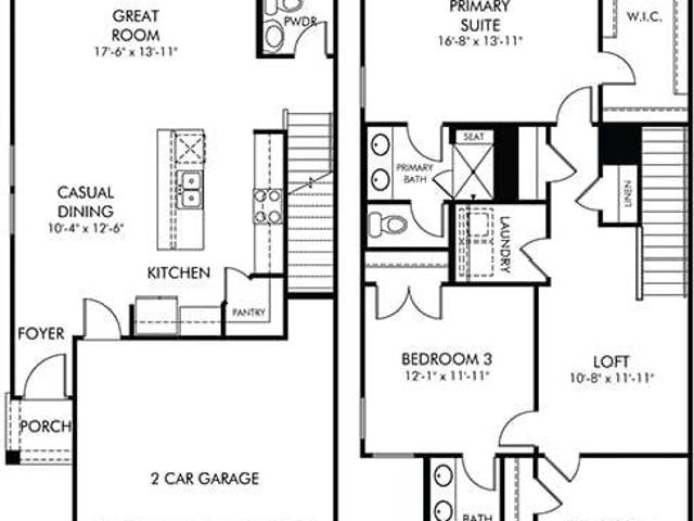3 Bed, 2 Bath New Home plan in Charlotte, NC