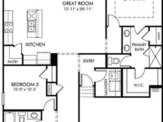 3 Bed, 2 Bath New Home plan in Clarksville, TN