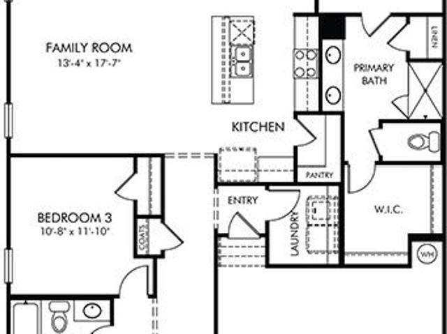 3 Bed, 2 Bath New Home plan in Clarksville, TN