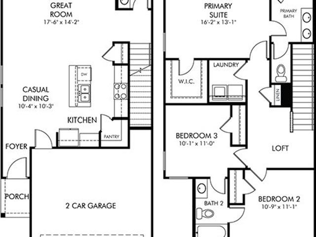 3 Bed, 2 Bath New Home plan in Fort Mill, SC