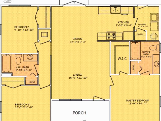 3 Bed, 2 Bath New Home plan in Gainesville, FL