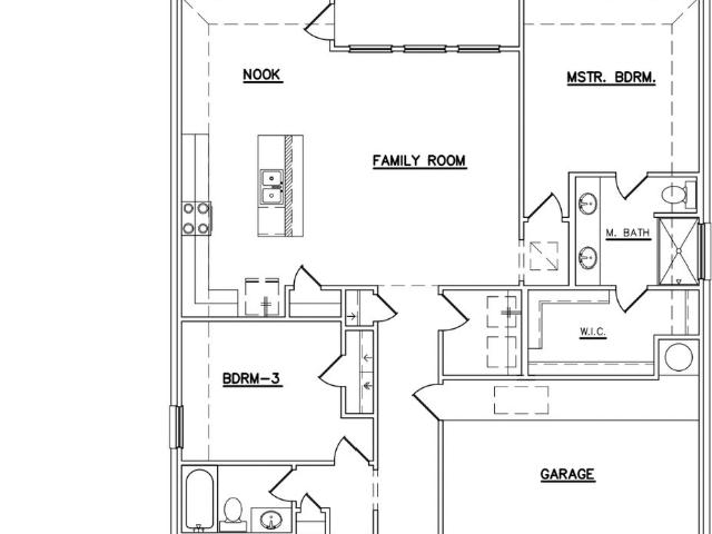 3 Bed, 2 Bath New Home plan in Glen Rose, TX