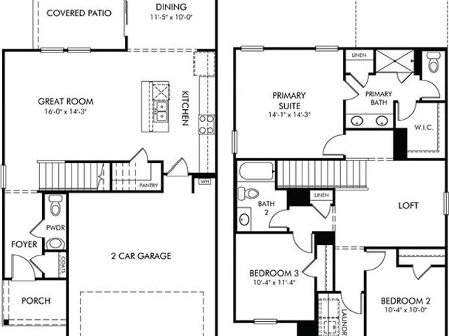 3 Bed, 2 Bath New Home plan in Gray Court, SC