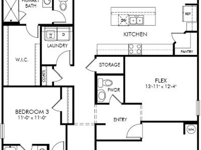 3 Bed, 2 Bath New Home plan in Gulfport, MS