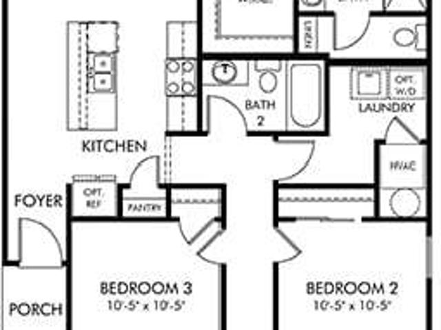 3 Bed, 2 Bath New Home plan in Jacksonville, FL