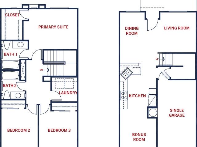 3 Bed, 2 Bath New Home plan in Las Vegas, NV