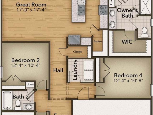 3 Bed, 2 Bath New Home plan in Leland, NC
