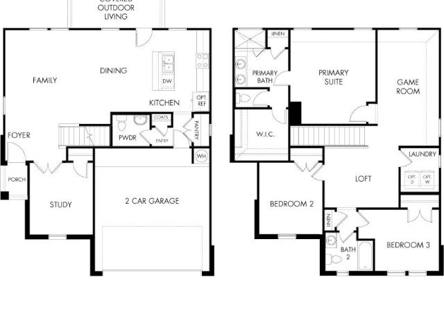 3 Bed, 2 Bath New Home plan in Liberty Hill, TX