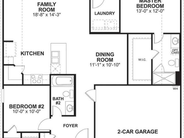 3 Bed, 2 Bath New Home plan in Mico, TX