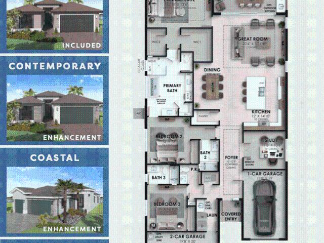 3 Bed, 2 Bath New Home plan in Port Saint Lucie, FL