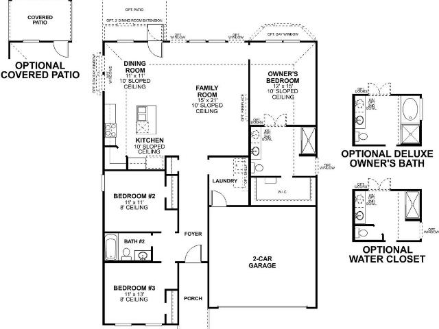 3 Bed, 2 Bath New Home plan in Providence Village, TX